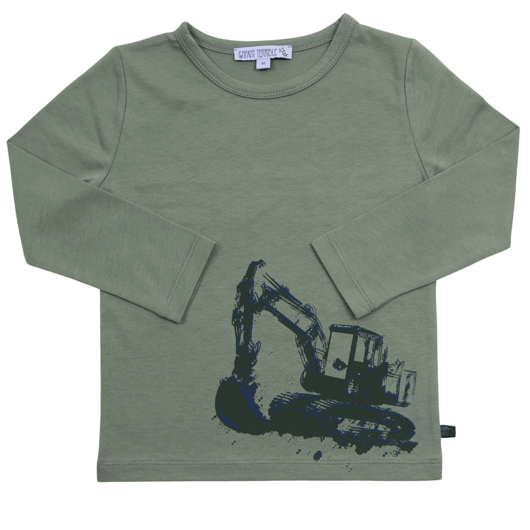 Shirt mit Baggerdruck in sage - Enfant Terrible GmbH